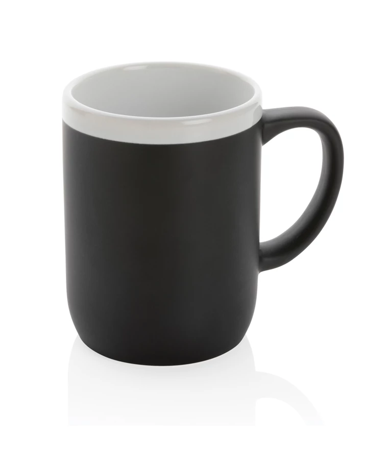 CERAMIC MUG WITH WHITE RIM