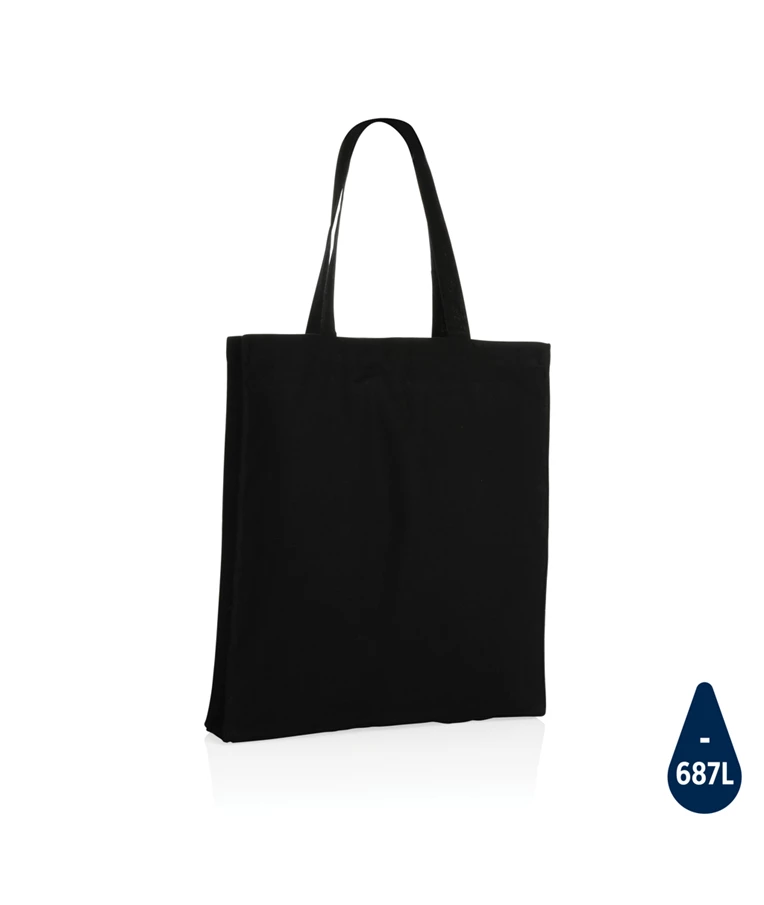 IMPACT AWARE™ RECYCLED COTTON TOTE W/BOTTOM 145G