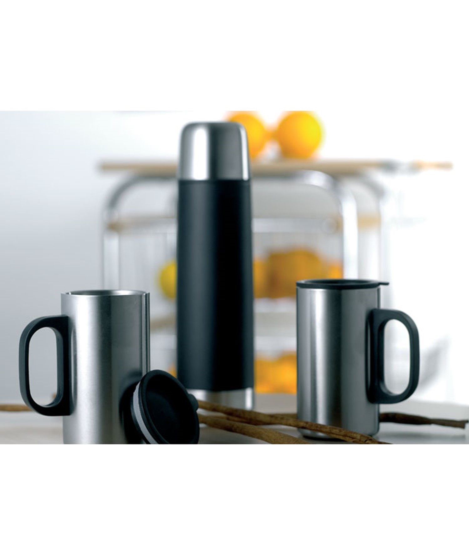 ISOSET - INSULATION FLASK WITH 2 MUGS